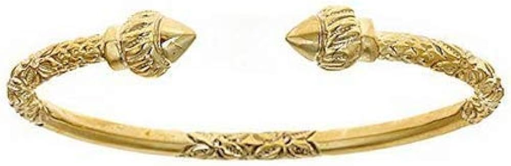 Amazon.com: Better Jewelry 14K Yellow Gold West Indian Bangle w. Torch ...