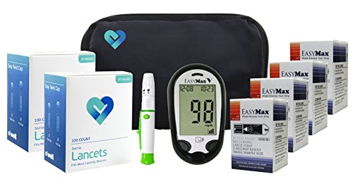OWell EasyMax V Diabetes Blood Glucose Testing Kit, TALKING METER, Test ...