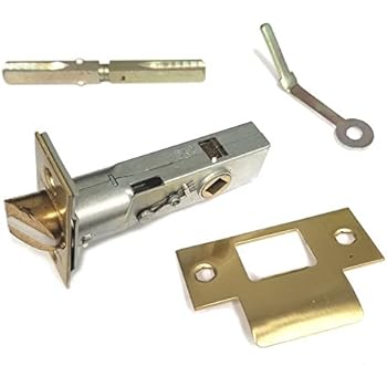 Baldwin 5510.040.P Tubular Privacy Knob Latch, Satin Brass - Door Lock ...
