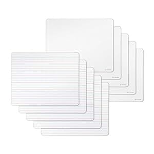 U Brands Dry Erase Lap Boards, Double Sided, Ruled and Plain, 9 X 12 ...