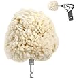 Jumbo 4" Genuine Wool Buffing Ball - Hex Shank - Turn Power Drill or ...