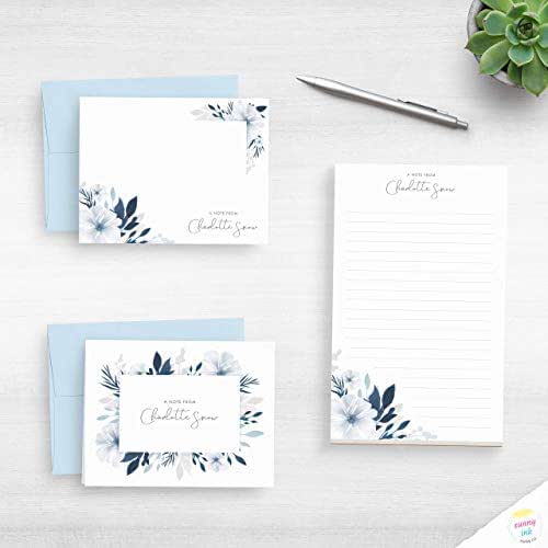 Amazon.com: Custom Stationery - Floral Writing Paper - Watercolor ...