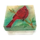 Amazon.com: Kubla Craft Cardinal Capiz Shell Keepsake Box, 3 Inches ...