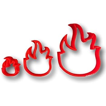 Amazon.com: Fire Flame Cookie Cutter (1 Inch): Kitchen & Dining