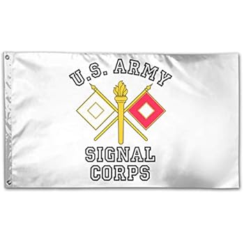 Amazon.com : US Army Signal Corps Logo Garden Flag 3 X 5 Flag For House ...