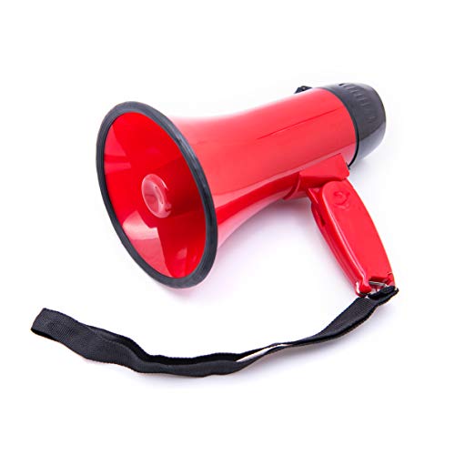 BEMLDY Portable Megaphone Bullhorn 20 Watt Power with Built-in Siren ...