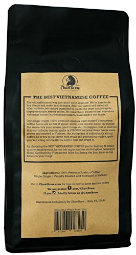 Chestbrew Whole Bean Coffee. Strong Dark Roast Vietnamese Coffee - Moon ...