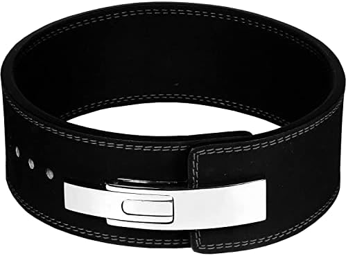 Fitmos Power Lifting Belt Suede Leather Double Prong Power Belt Gym ...