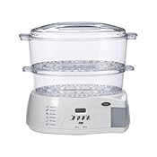 Amazon.com: Oster 5712 Electronic 2-Tier 6.1-Quart Food Steamer, White ...