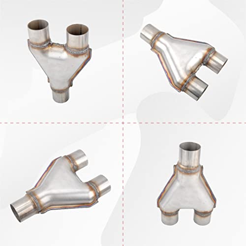 FGJQEFG T409 Stainless Steel Y Pipe 3'' Inch ID Single to 3'' Inch ID ...