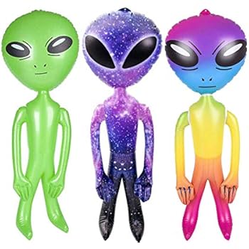 Amazon.com: Novelty Treasures 36 Inch Alien Inflates 2 Pack Inflate ...