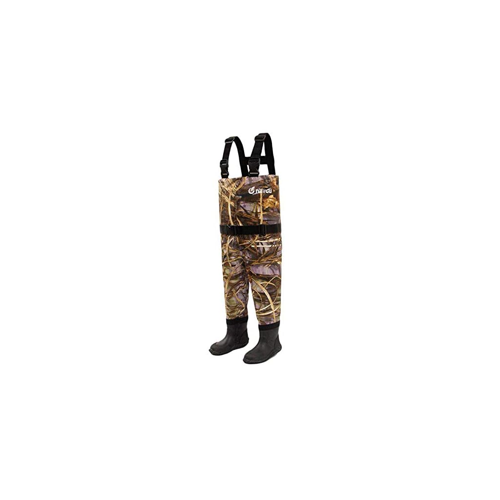 NEYGU Kids to Youth Waterproof Chest Waders, Swamp Mudding Wader for ...