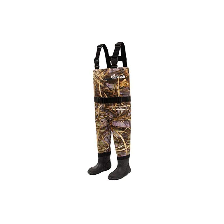 NEYGU Kids to Youth Waterproof Chest Waders, Swamp Mudding Wader for ...