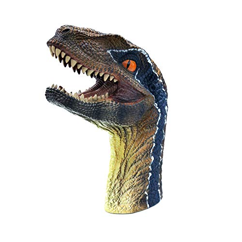 Dinosaur Hand Puppet Toys, Tecesy Rubber Puppet Role Play, Animal ...