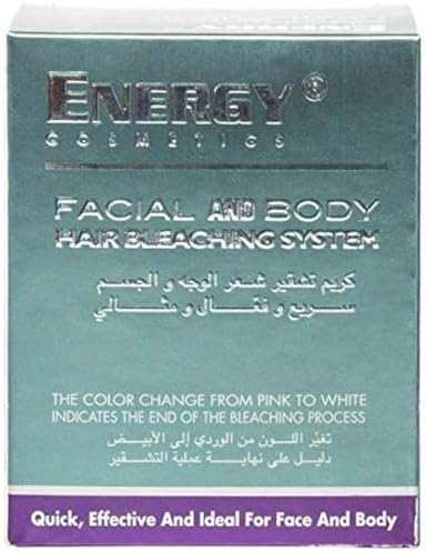 Energy Cosmetics Facial & Body Hair Bleaching System, Ideal For Face ...