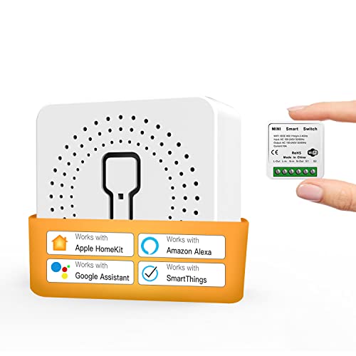 2 Pack HomeKit WiFi Relay Switch, Smart Mini Relay Wireless Light ...