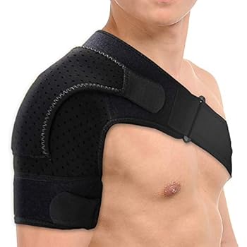 Amazon.com: Shoulder Brace Adjustable Rotator Cuff Support for Men or ...