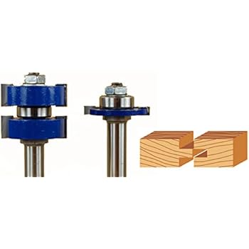 MLCS 17840 Katana Tongue and Groove Router Bit Set, 1/2-Inch Shank, 2 ...