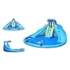 Shark Tank Water Slide with Dual Slides and Pool, Dual Water Guns ...
