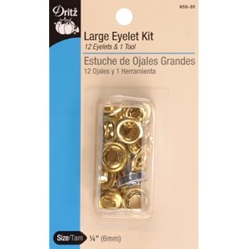 Amazon.com: SINGER Large 1/4-Inch Eyelet Kit, 12 Eyelet with Tools (825 ...
