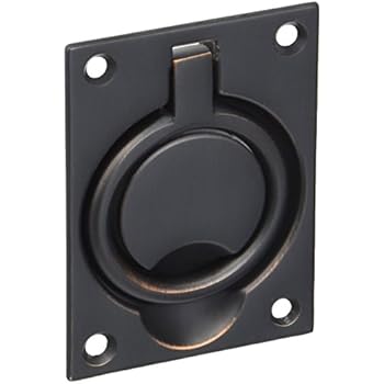 Baldwin 0393.102 Flush Ring Door Pull for Sliding Doors, Oil Rubbed Bronze - Pocket Door ...