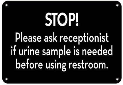 Amazon.com: Warning Metal Novelty Sign Aluminum 16x12,Stop! Please ...