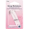 Amazon.com: Hemline Shoulder Strap Retainer with Safety Pin White ...
