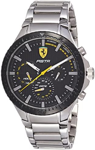 Scuderia Ferrari PISTA MEN's BLACK DIAL WATCH - 0830854 price in Saudi ...