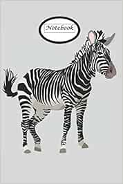 Zebra Notebook: Cute Striped Zebra Journal Wide Ruled Lined Notebook ...