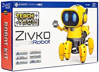 Elenco Teach Tech “Zivko The Robot”, Interactive A/I Capable Robot with ...