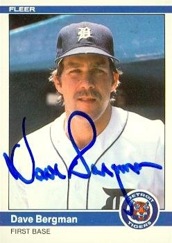 Dave Bergman autographed Baseball Card (Detroit Tigers) 1984 Fleer ...