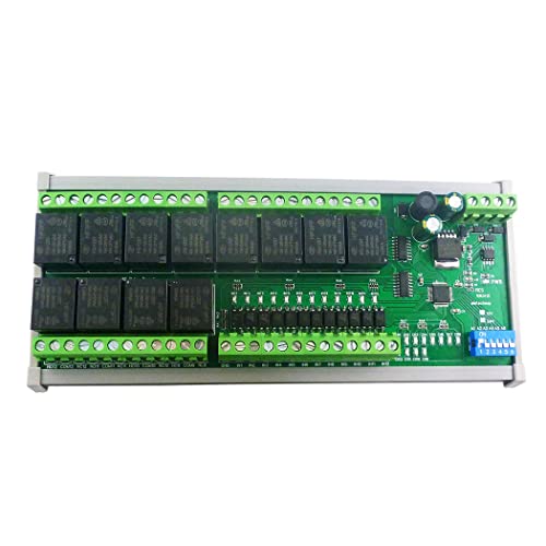 eletechsup DC 12V 1-12Ch Optically Isolated NPN Input Relay Output DI-DO PLC IO Expanding Module ...