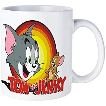 Amazon.com | Tom and Jerry Best Friends White Mug: Coffee Cups & Mugs