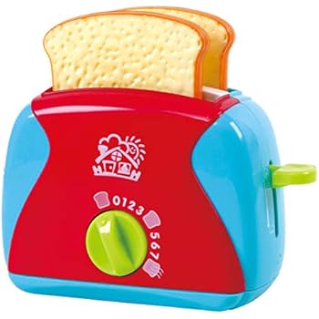 Amazon.com: PlayGo Lightweight Play Kitchen Bread Slices Toaster Toy ...