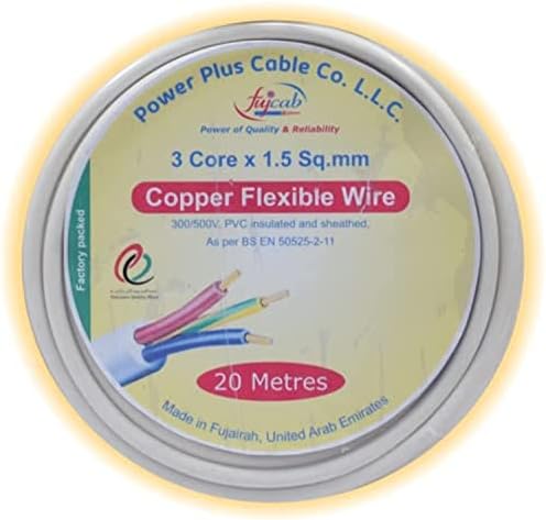 fujcab As Per Standard BSEN 50525-2-11 300/500 Volts Copper PVC ...