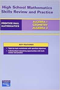 Amazon.com: High School Mathematics Skills Review and practice Algebra ...