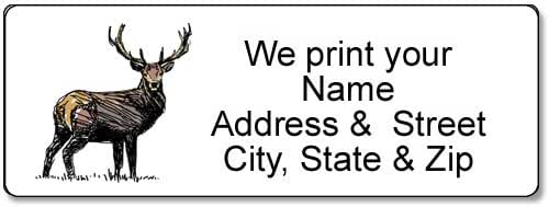 Amazon.com : Deer Address Label - Customized Return Address Label - 90 ...