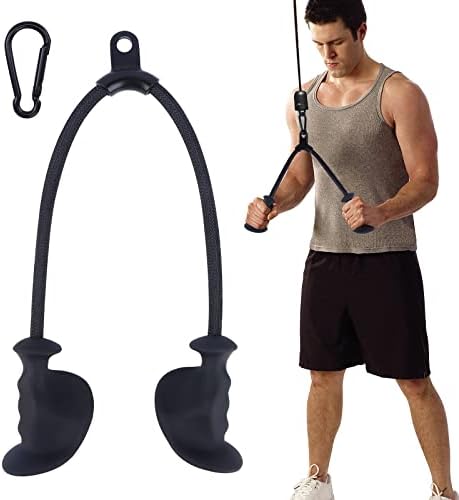 KUKUVI Tricep Rope Cable Attachment, Ergonomic LAT Pulldown Exercise ...