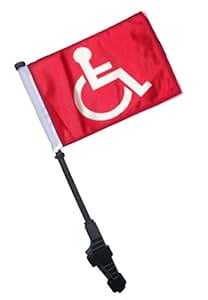 Amazon.com : SSP Flags Red Handicap Small 6x9 Golf Cart Flag with EZ On ...