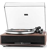 1 BY ONE Belt-Drive 3-Speed Stereo Turntable with Built in Speakers ...