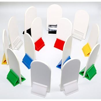 Amazon.com: Value Pack of 12 - Blank board game stand-up player pieces ...