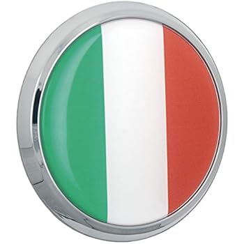 Amazon.com: Generic Car Alloy Aluminum 3D Italy Italian Flag Emblem ...
