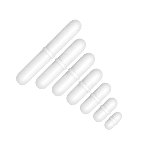 CHSZCHC Magnetic Stir Bar Set,7pcs Lab Type-B Mixed Size PTFE Magnetic ...