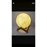 Luminaria 3D Lua Cheia Touch RGB Abajur Decoracao LED USB | Amazon.com.br