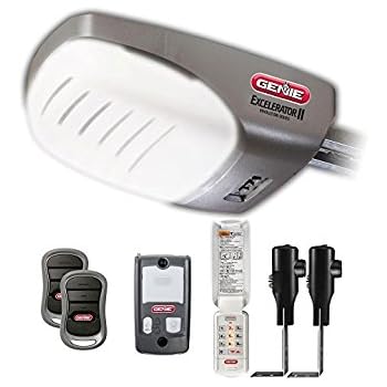 Genie Excelerator II 1500 1 HP Direct Screw Drive DC Garage Door Opener ...