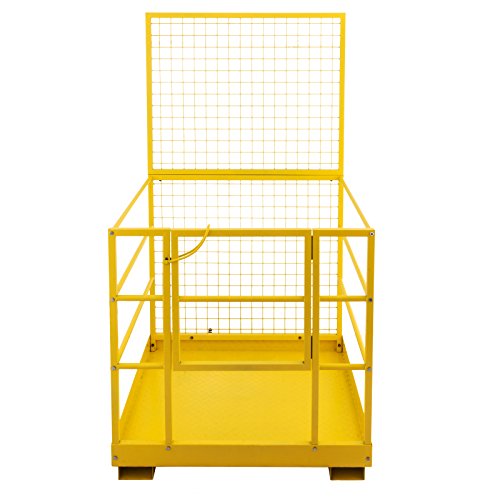 Buy Mophorn Forklift Safety Cage 45 x 43 Inch Fork Lift Work Platform ...