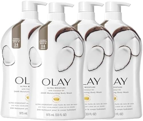 Olay Ultra Moisture Body Wash for Women, Coconut Oil Scent, 33 fl oz ...