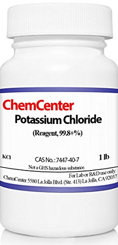 Potassium Chloride, High Purity Crystals, 99.8% min, 1lb. (454 Grams ...