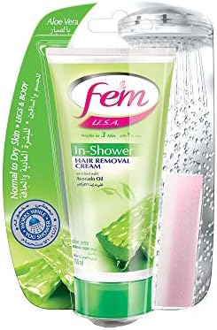 Fem USA In-shower Hair Removal Cream with Shea Butter and Aloe Vera ...