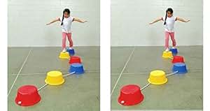 School Smart Stepping Buckets Balance Builders - 5 x 12 inch - Set of 6 ...